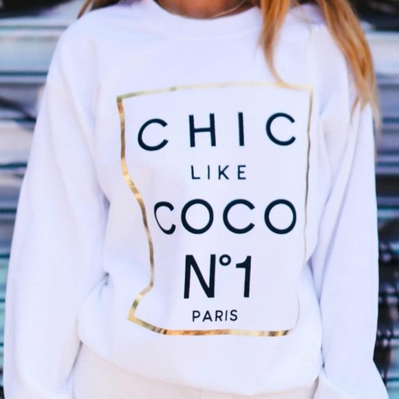 T-Shirt Addicts | Tops | Chic Like Coco No Paris Sweatshirt | Poshmark
